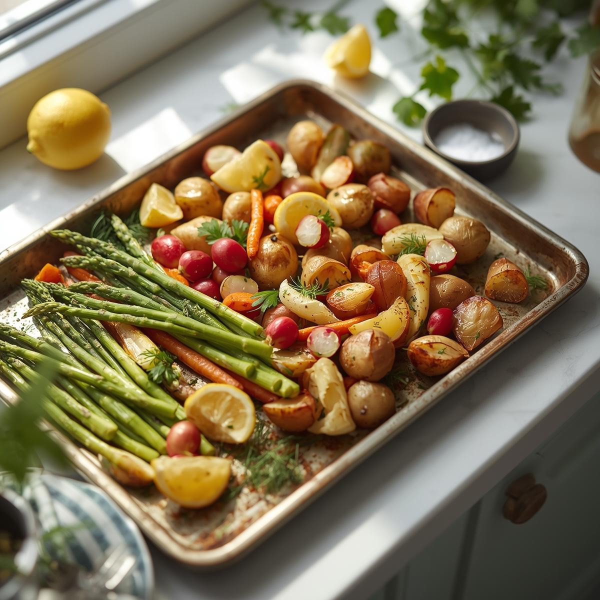 Cómo Asar a la Perfección Verduras de Primavera