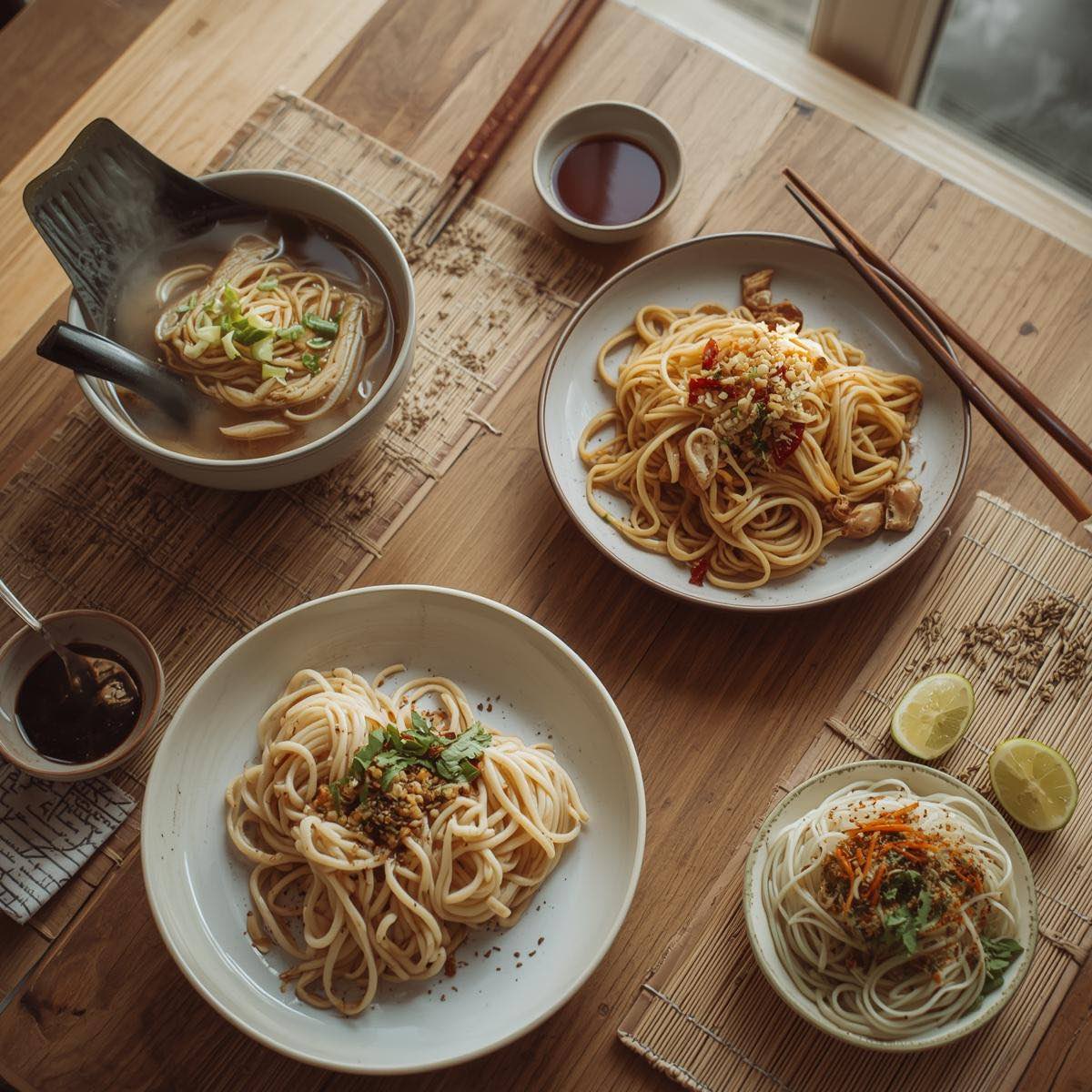 Olika typer av nudlar: En enkel guide till ramen, risnudlar, soba och mer