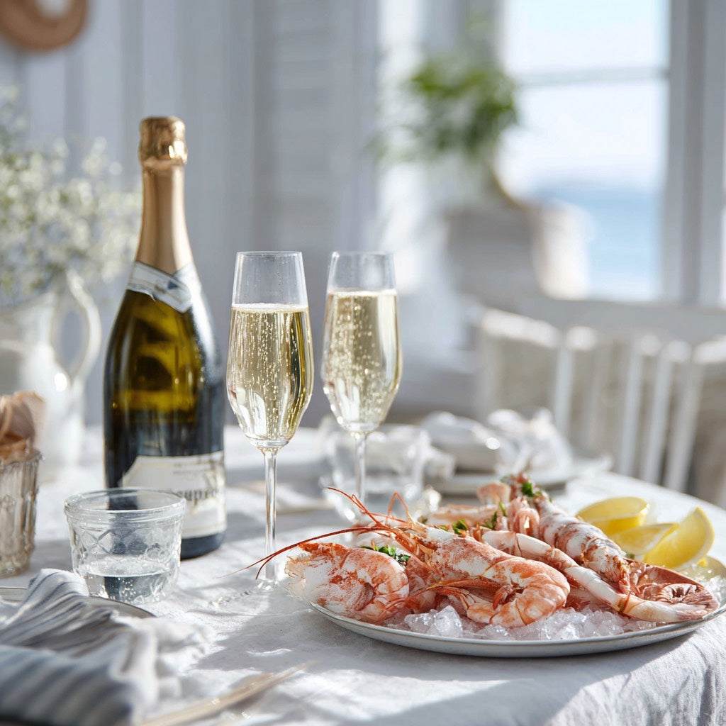 Comment choisir le vin effervescent idéal pour le homard et les crevettes