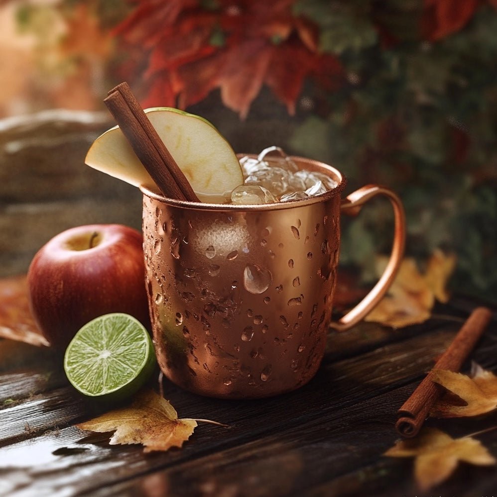 Corkframes Signature Drink: The Autumn Apple & Cinnamon Mule
