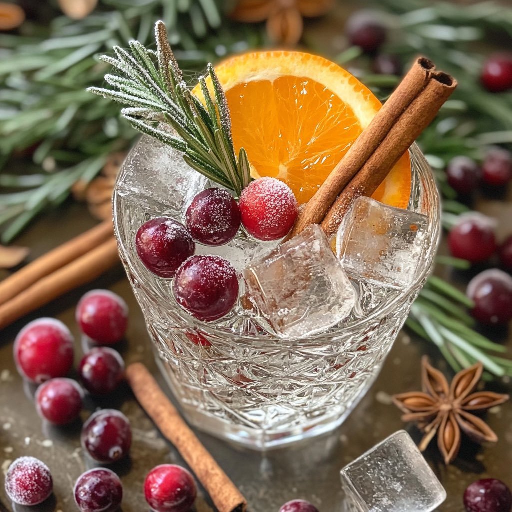 Festive Christmas Gin & Tonic with Cinnamon and Orange