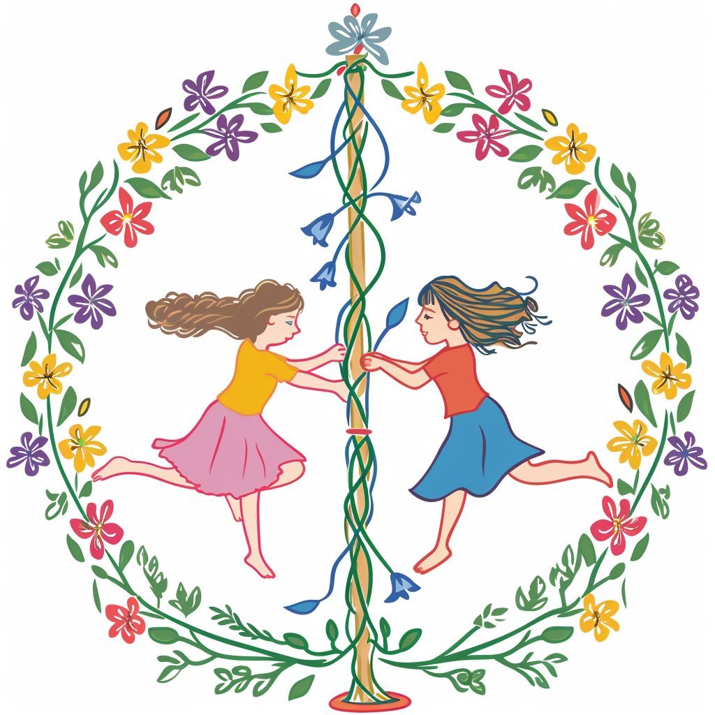 Why is Midsommar-stång called Maypole in english?