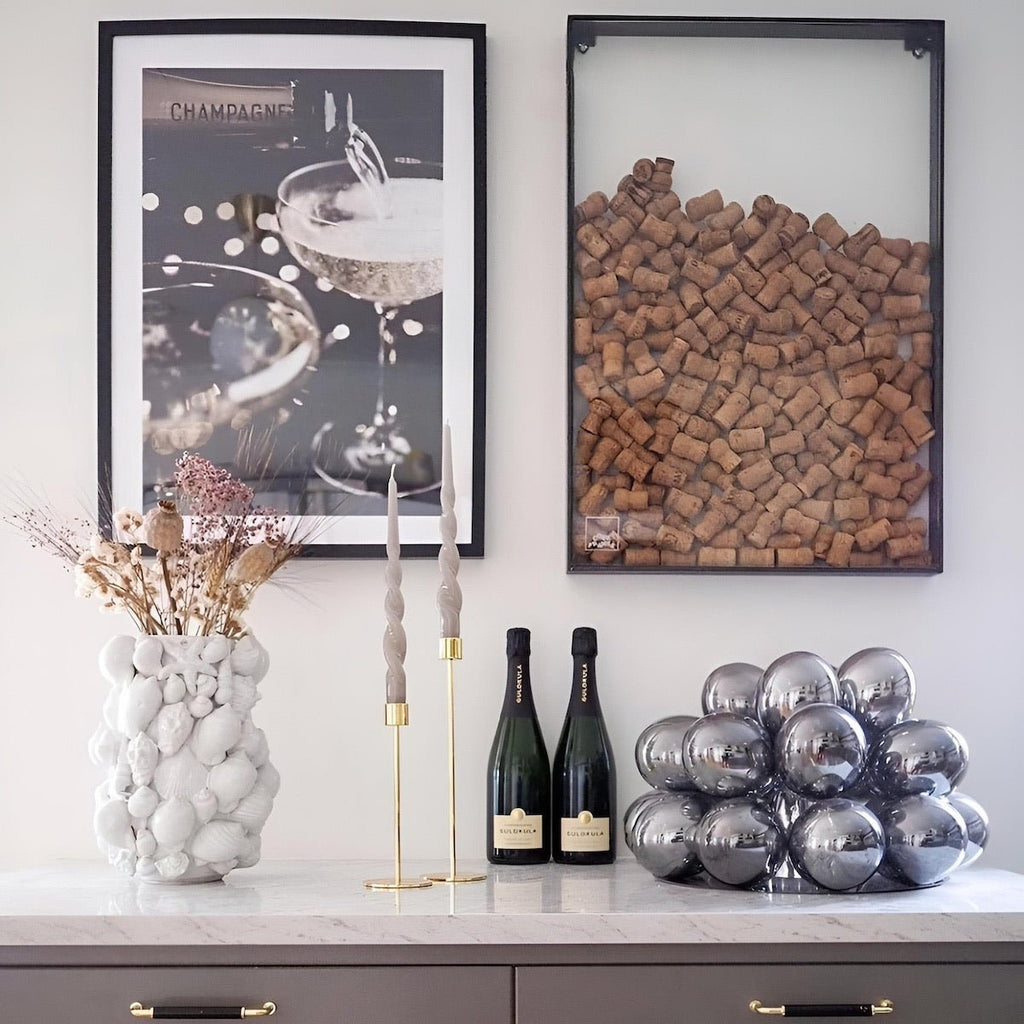 Wine Decor Inspiration Holiday Cocktail + New Year's Eve Decor Ideas