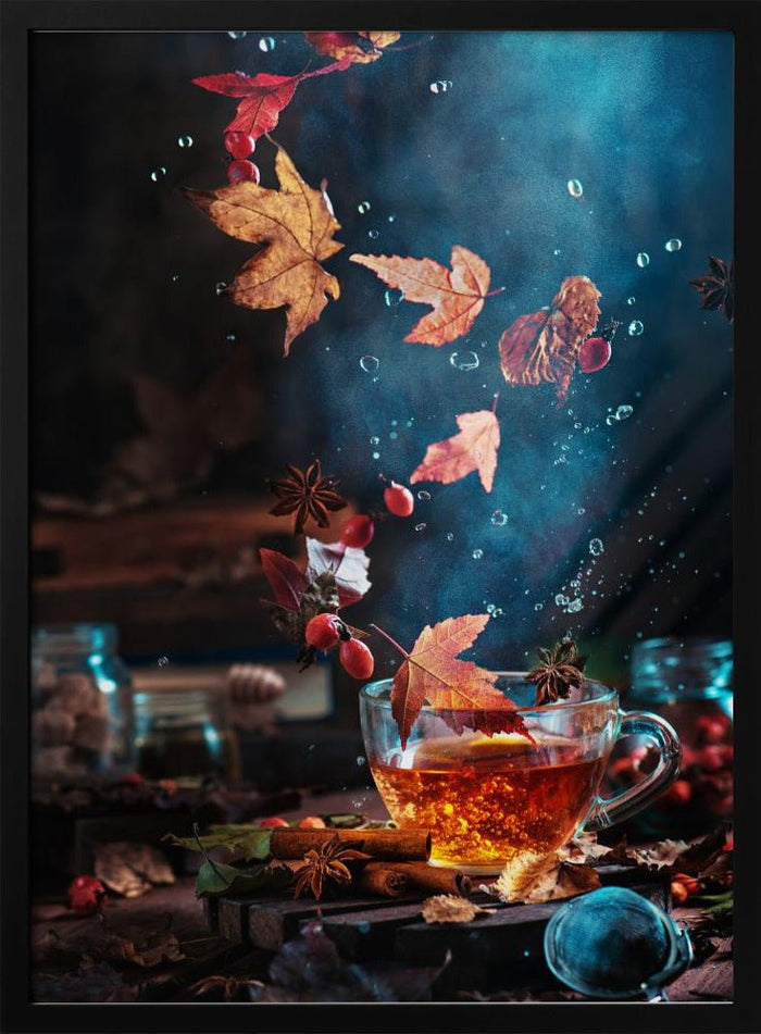 Briar Tea With Autumn Swirl Poster