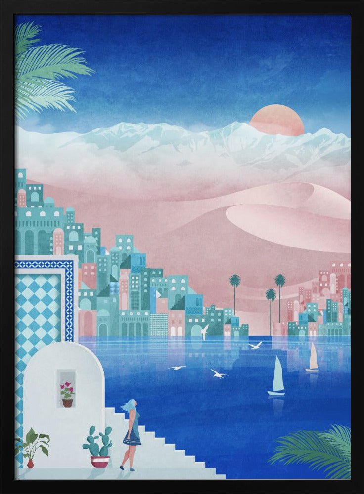 Morocco Illustration Poster