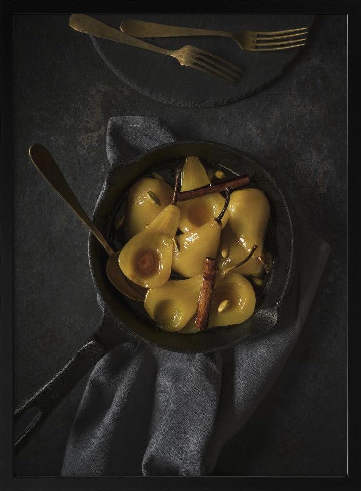 Poached Pears Poster